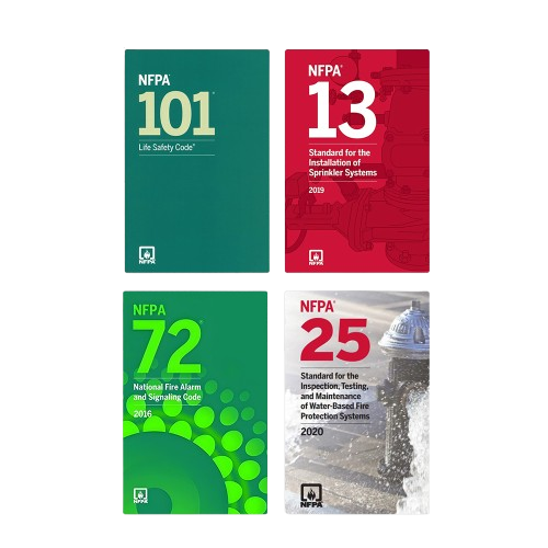 NFPA Fire & Life Safety Code Set – NFPA 101, 13, 72 & 25 – Edu Lover